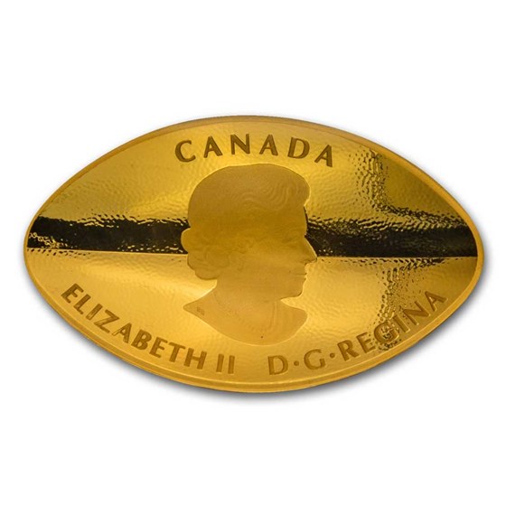 2017 Canada 1 oz Gold $200 Football-Shaped Coin PF-69 NGC (FDI)