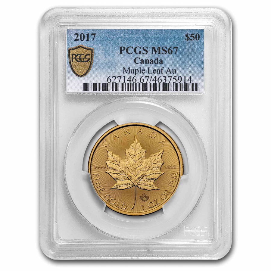 2017 Canada 1 oz Gold Maple Leaf MS-67 PCGS