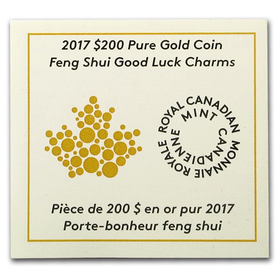 Buy 2017 Canada 1 oz Proof Gold $200 Feng Shui Good Luck Charms | APMEX