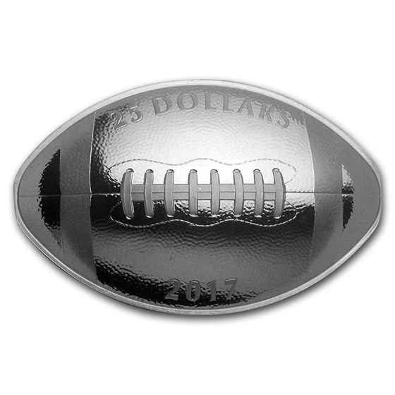 Buy 2017 Canada 1 oz Silver $25 Football-Shaped Coin NGC PF70 FDI | APMEX
