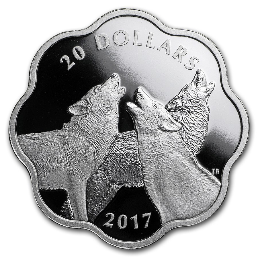 Buy 2017 Canada 3/4 oz Silver Master of the Land: The Timber Wolf | APMEX