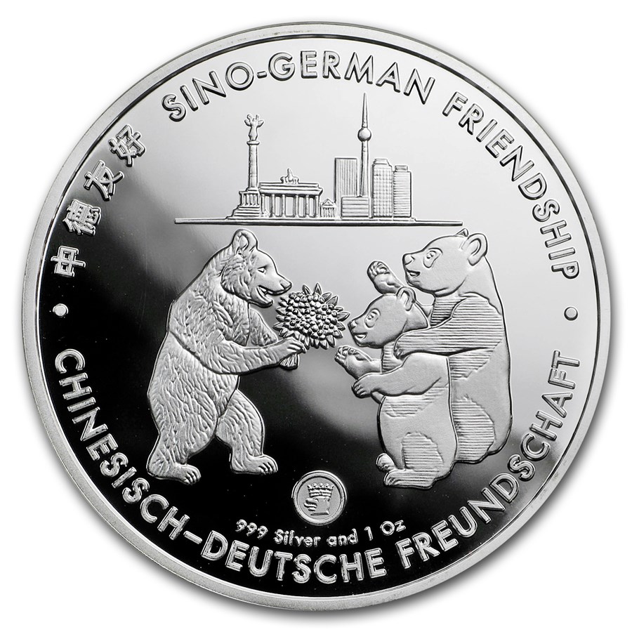 Buy 2017 China 1 oz Silver Panda Sino-German Friendship Proof | APMEX