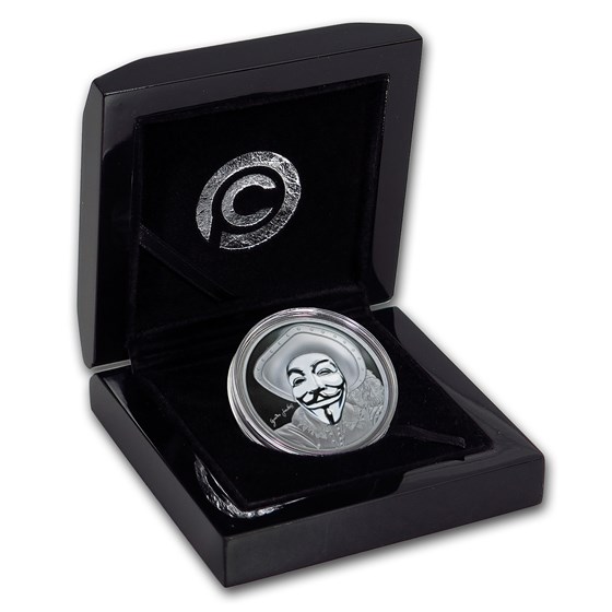 Buy 2017 Cook Islands 1 oz Silver $5 Guy Fawkes Mask II | APMEX