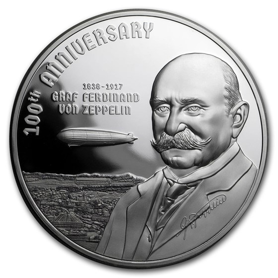Buy 2017 Cook Islands 3 oz Silver 100th Anniv of Graf Zeppelin | APMEX