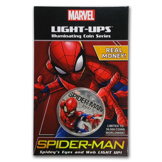 Buy 2017 Fiji 50 Cent Spiderman Light Up (Specimen) | APMEX