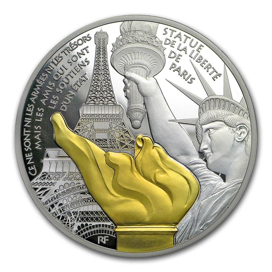 Buy 2017 France 5 oz Silver Treasures of Paris (Statue of Liberty) | APMEX