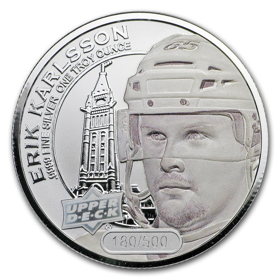 Buy 2017 Grandeur 1 oz Silver Hockey: Karlsson (Frosted) | APMEX