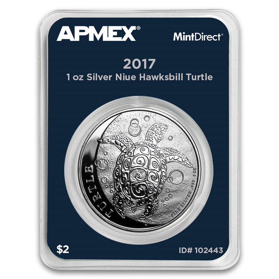 Buy 2017 Niue 1 oz Silver $2 Hawksbill Turtle (MintDirect® Single) | APMEX