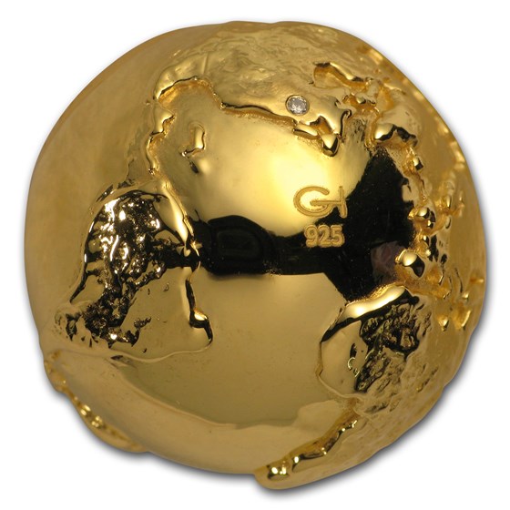 Buy 2017 Niue Silver $2 World's First 3D Globe Shape Coin | APMEX