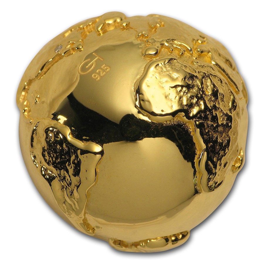 Buy 2017 Niue Silver $2 World's First 3D Globe Shape Coin | APMEX