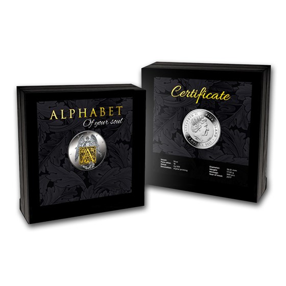 Buy 2017 Niue Silver Proof Alphabet Of Your Soul (Letter A) | APMEX
