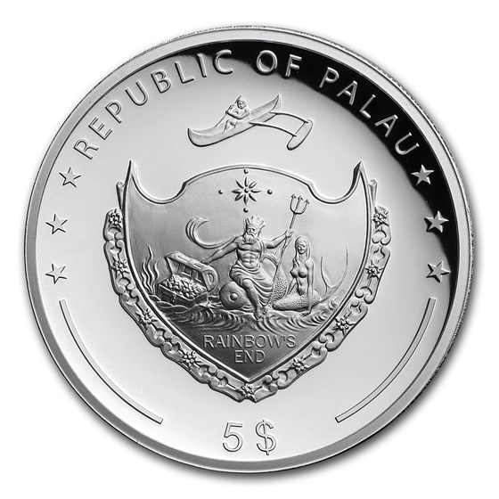 Buy 2017 Palau 1 oz Silver $5 Year of the Rooster UHR (Colorized) | APMEX