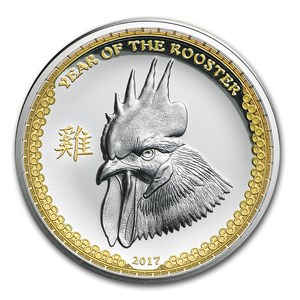 Buy 2017 Palau 1 oz Silver $5 Year of the Rooster Ultra High Relief | APMEX