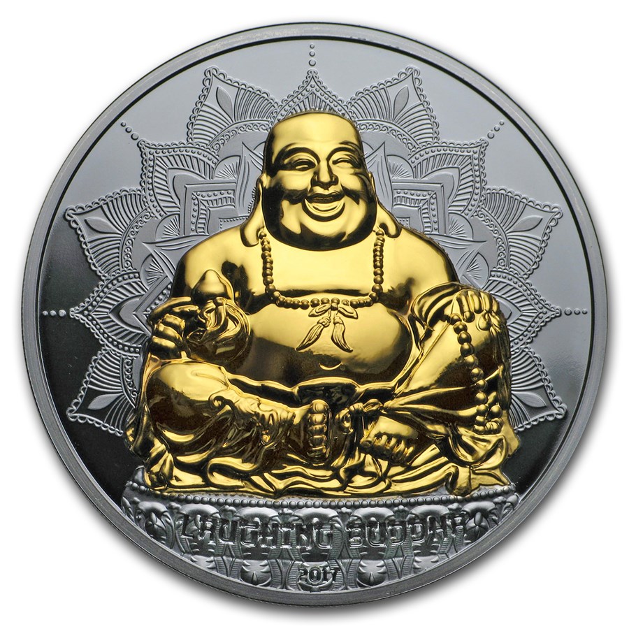 Buy 2017 Palau 2 oz Silver $10 Laughing Buddha Coin | APMEX