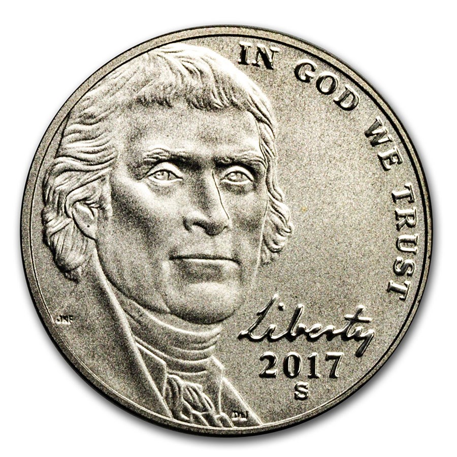 Buy 2017-S Jefferson Nickel BU (Enhanced Finish) | APMEX