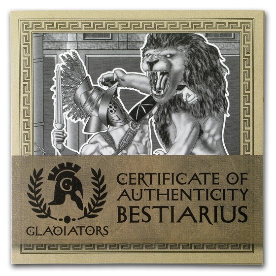 Buy 2017 Solomon Islands 2 oz Antique Silver Gladiators (Bestiarius ...