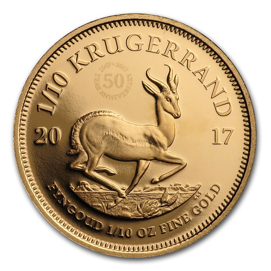 Buy 2017 South Africa 1/10 oz Proof Gold Krugerrand | APMEX