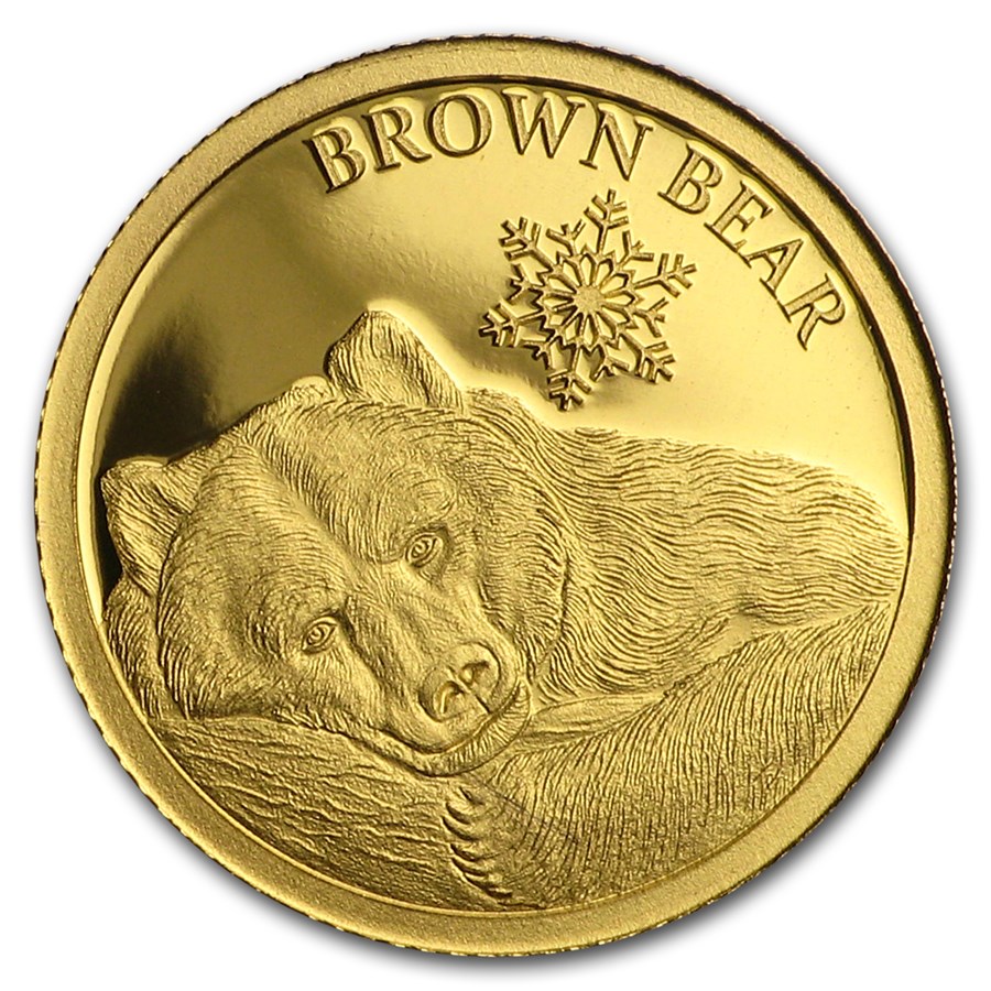 Buy 2017 Tokelau 1/2 gram Gold $5 Snowflake Brown Bear | APMEX