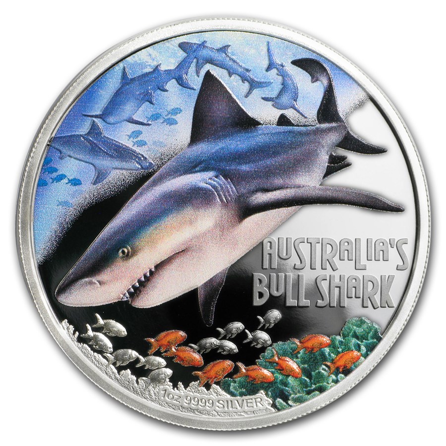 Buy 2017 Tuvalu 1 oz Silver Bull Shark Proof | APMEX