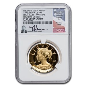 Buy 2017-W HR American Liberty Gold PF-70 Uram Sign | APMEX