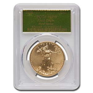 2018 1 oz American Gold Eagle MS-70 PCGS (FS, Gold Foil)