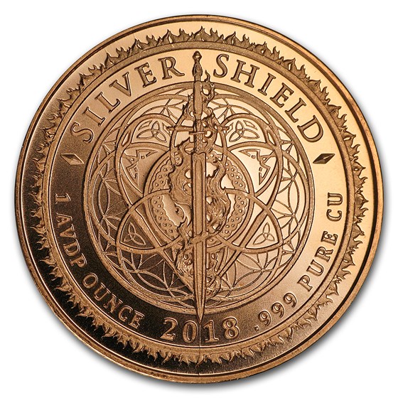 Buy 2018 1 oz Copper Shield Round - BitCON | APMEX