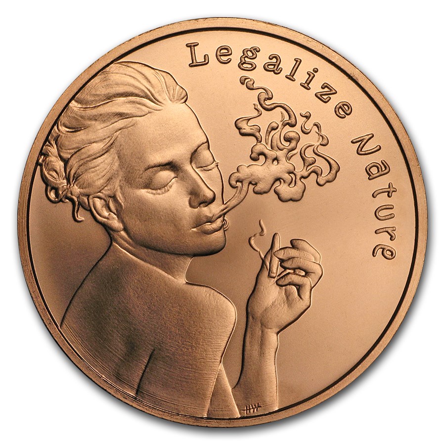 Buy 2018 1 oz Copper Shield Round - Legalize Nature | APMEX