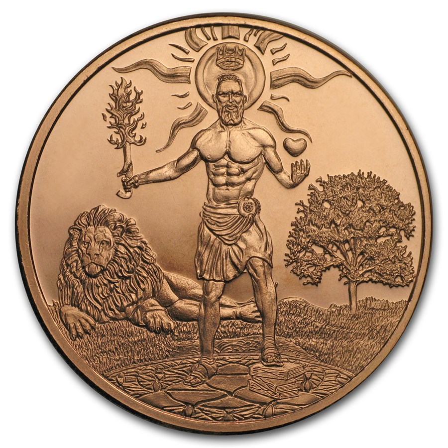 Buy 2018 1 oz Copper Shield Round - MiniMintage (King Within) | APMEX