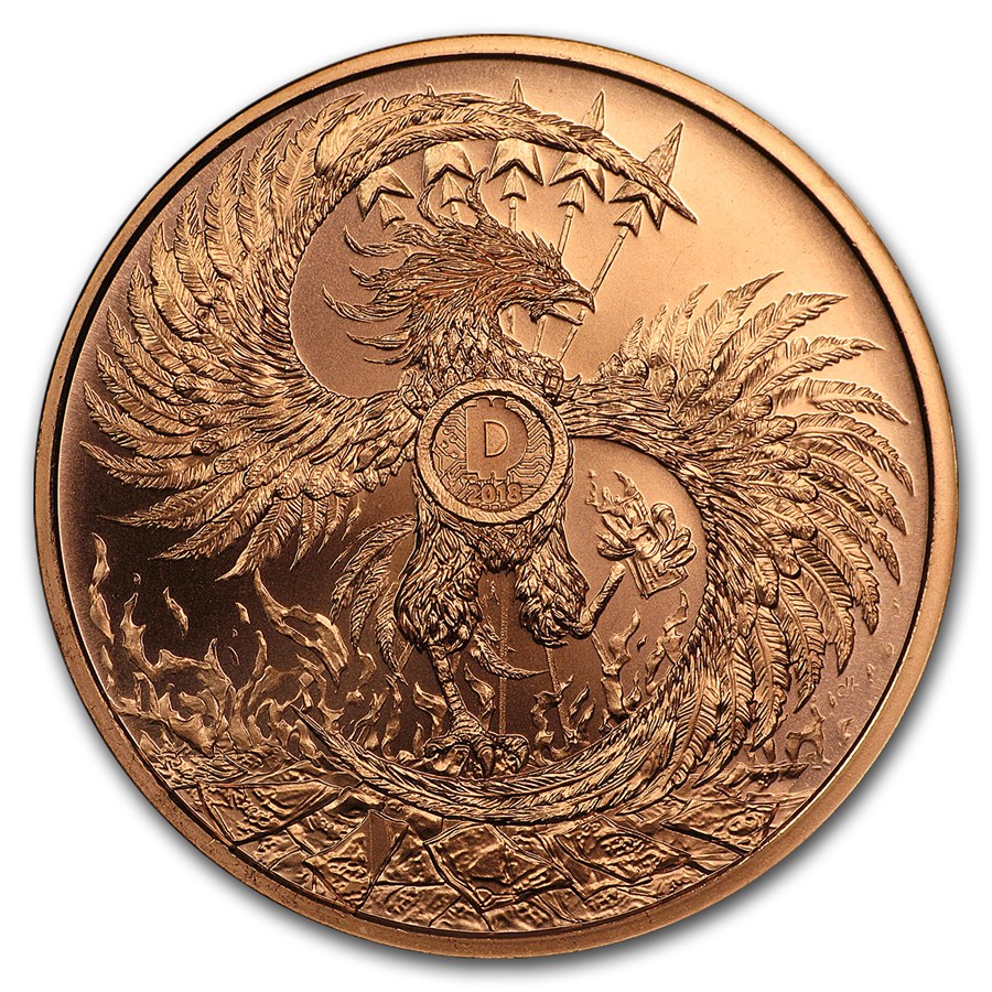 Buy 2018 1 oz Copper Shield Round - MiniMintage (Mark of the Beast) | APMEX