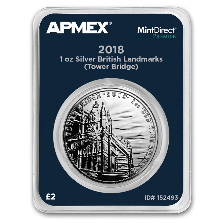 Buy 2018 1 oz Silver Landmarks of Britain Tower Bridge (MD® Premier ...