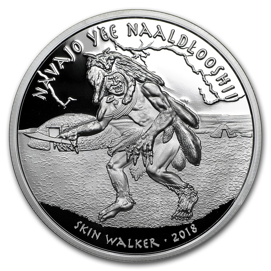 Buy 2018 1 oz Silver Native American Myths Navajo Skin Walker Proof | APMEX