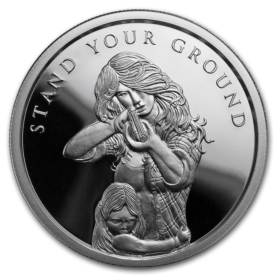 Buy 2018 1 oz Silver Shield Prf Round - MiniMintage Stand Your Ground ...