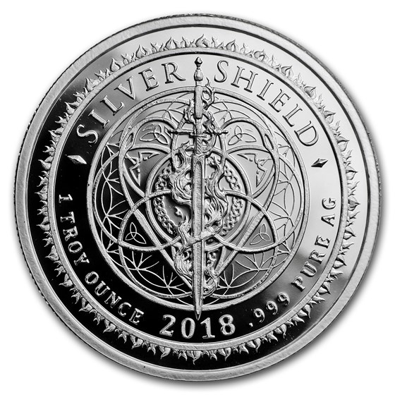 Buy 2018 1 oz Silver Shield Proof Round - MiniMintage Bitcoin | APMEX