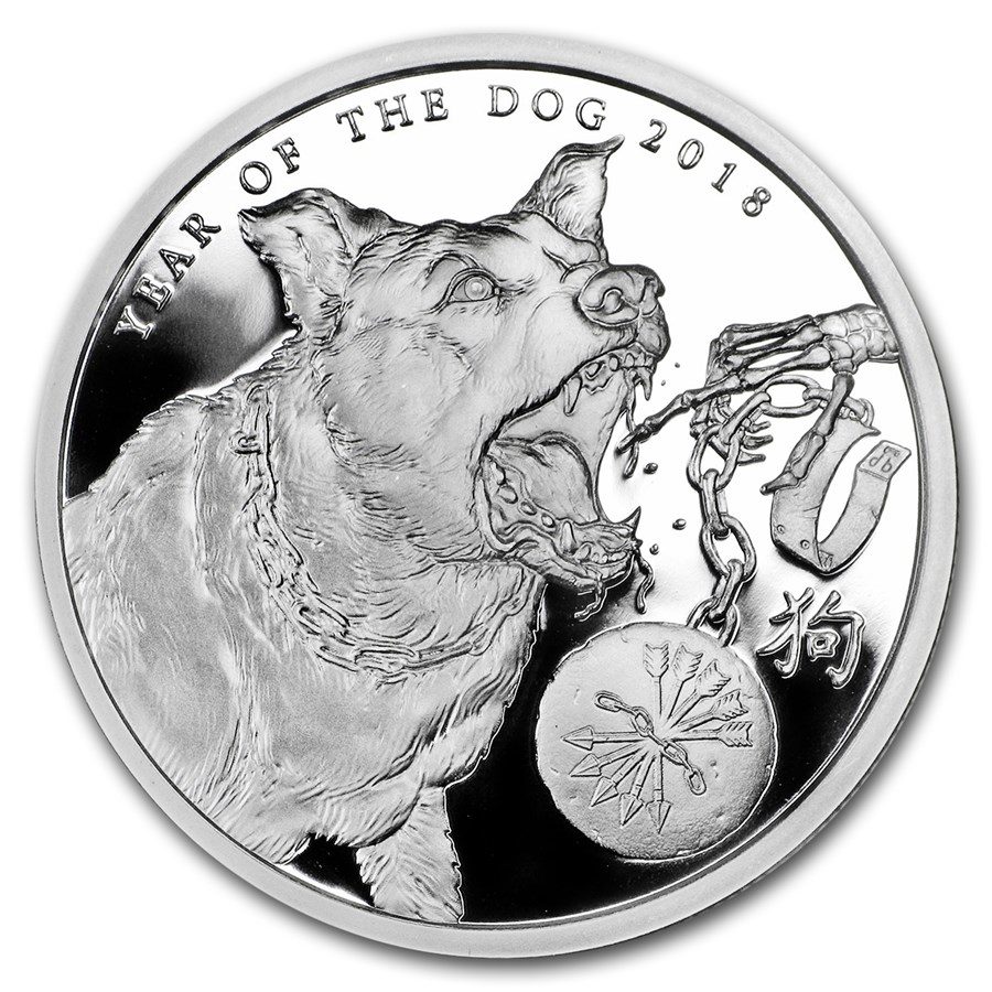 Buy 2018 1 oz Silver Shield Proof Round - MiniMintage Year of the Dog ...
