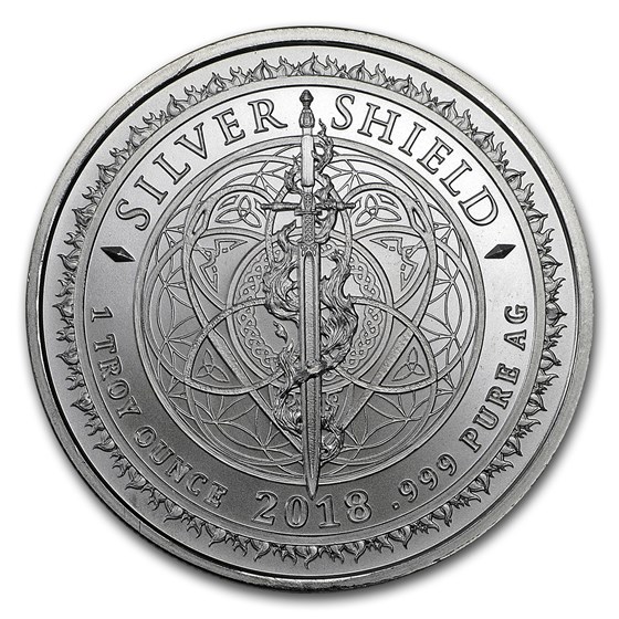 Buy 2018 1 oz Silver Shield Round - Crucifixion | APMEX