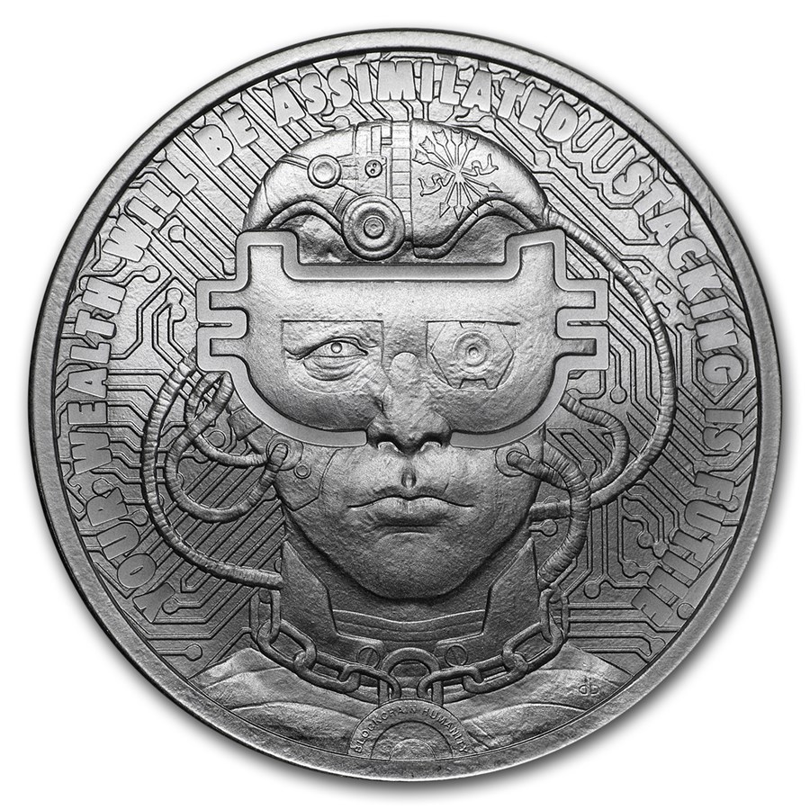 Buy 2018 1 oz Silver Shield Round - MiniMintage BorgCoin | APMEX