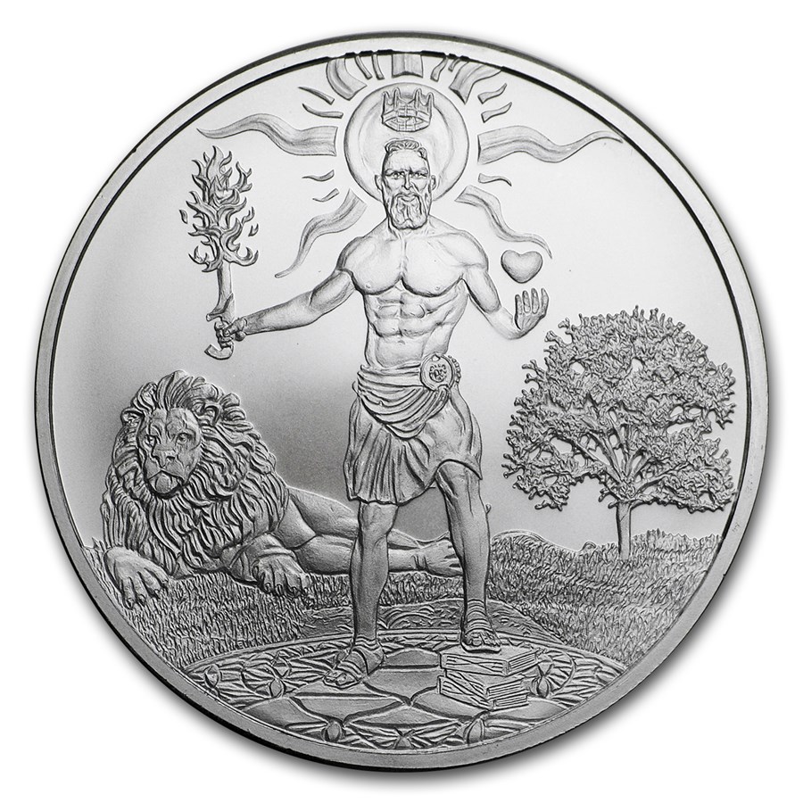 Buy 2018 1 oz Silver Shield Round - MiniMintage (King Within) | APMEX