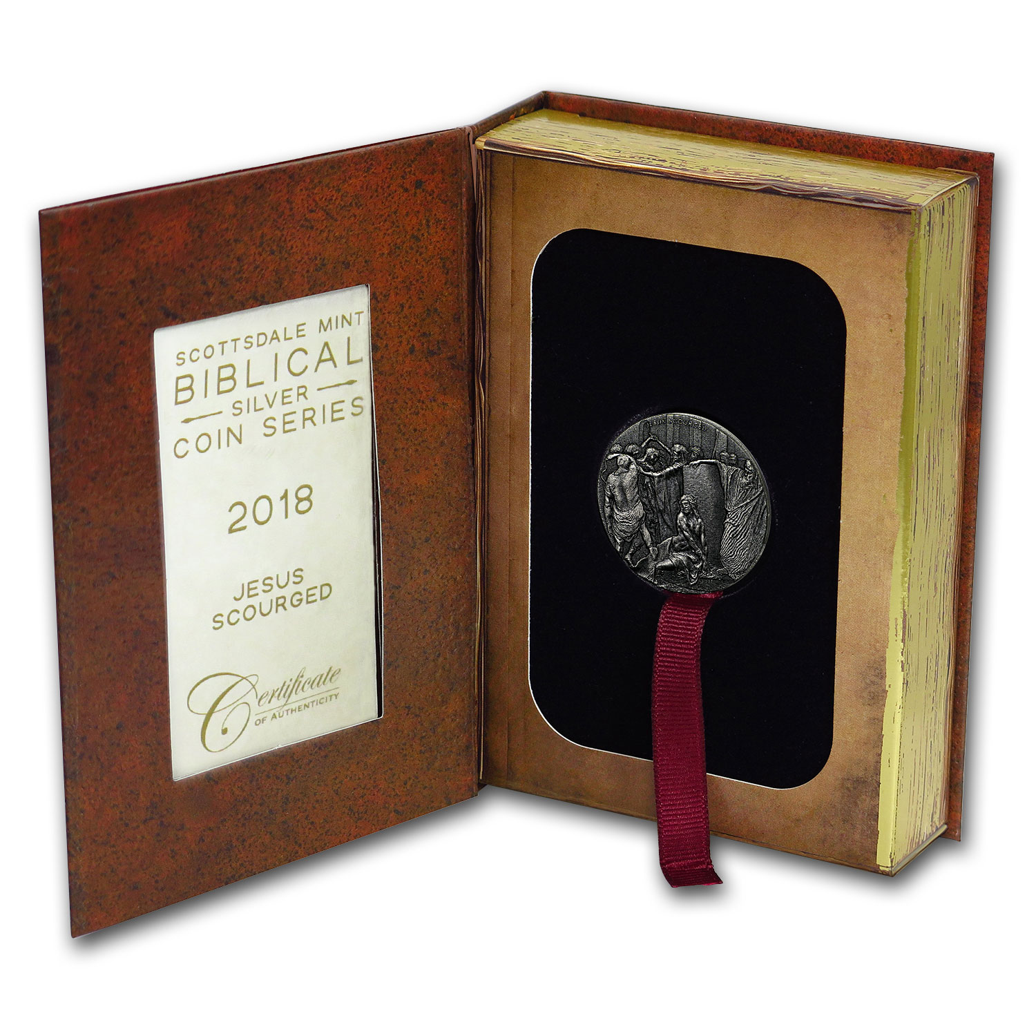 APMEX - 2018 2 oz Silver Coin - Biblical Series (Jesus Scourged)