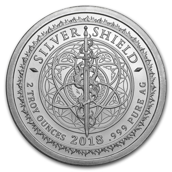 Buy 2018 2 oz Silver Shield Round - MiniMintage Aware & Prepared | APMEX