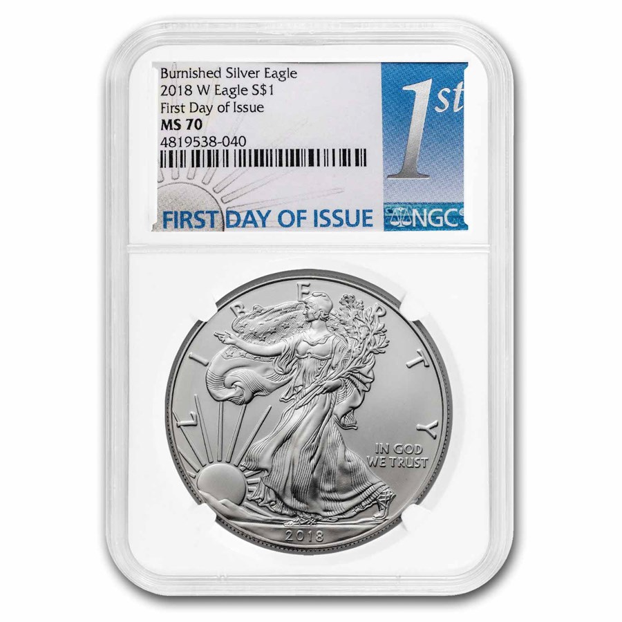 Buy 2018 American Silver Eagle MS-70 NGC (First Day of Issue) | APMEX