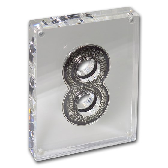 Buy 2018 Australia 2 oz Silver Figure Eight Dragon (Antiqued) | APMEX