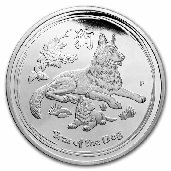 Buy 2018 Australia 3-Coin Silver Lunar Dog PF Set (Milk Spots) | APMEX