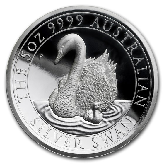 Buy 2018 Australia 5 oz Silver Swan PR-70 PCGS (FS, Swan Label) | APMEX