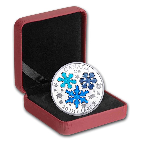Buy 2018 Canada 1 oz Proof Silver $20 Ice Crystals | APMEX