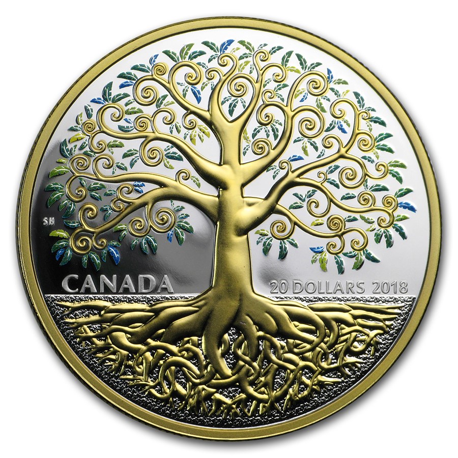 Buy 2018 Canada 1 oz Silver $20 Tree of Life | APMEX