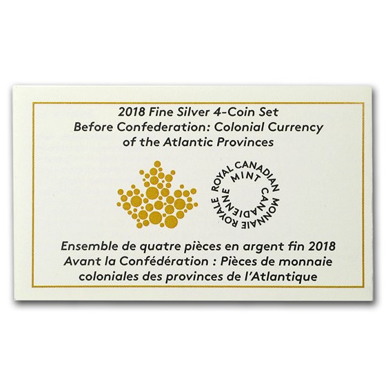Buy 2018 Canada 4-Coin Silver Before Confederation: Colonial Currency ...