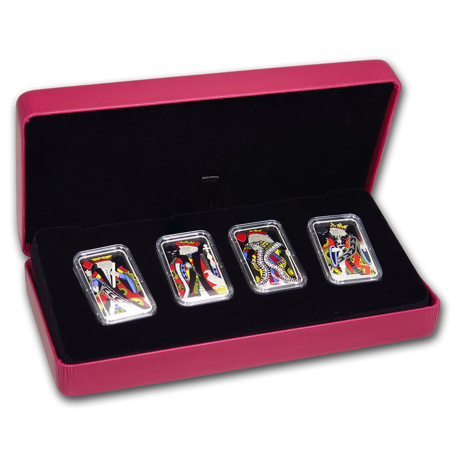 Buy 2018 Canada 4-Coin Silver Playing Cards of New France Set | APMEX
