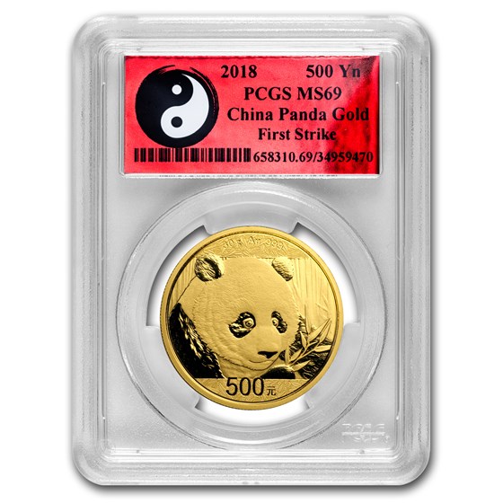 Buy 2018 China 30 g Gold & Silver Panda Set MS-69 PCGS (FS, Yin-Yang ...