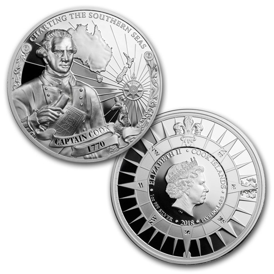 Buy 2018 Cook Islands 3-Coin Silver Captain Cook Ultra High Relief | APMEX