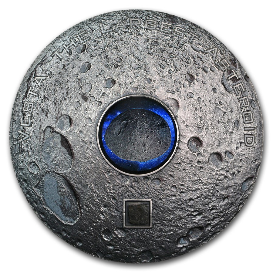 Buy 2018 Cook Islands Silver Meteorites Vesta The Largest Asteroid | APMEX